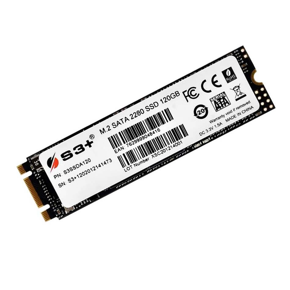 SSD S3+, 120GB, M.2, Leitura 550MB/s, Gravação 500MB/s - S3SSDA120 ...