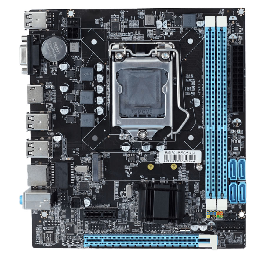 Placa M e BrazilPC Chipset H61 BPC H61M 2 TG Intel LGA 1155 MATX Placa M e BrazilPC Chipset H61 BPC H61M 2 TG Intel LGA 1155 MATX