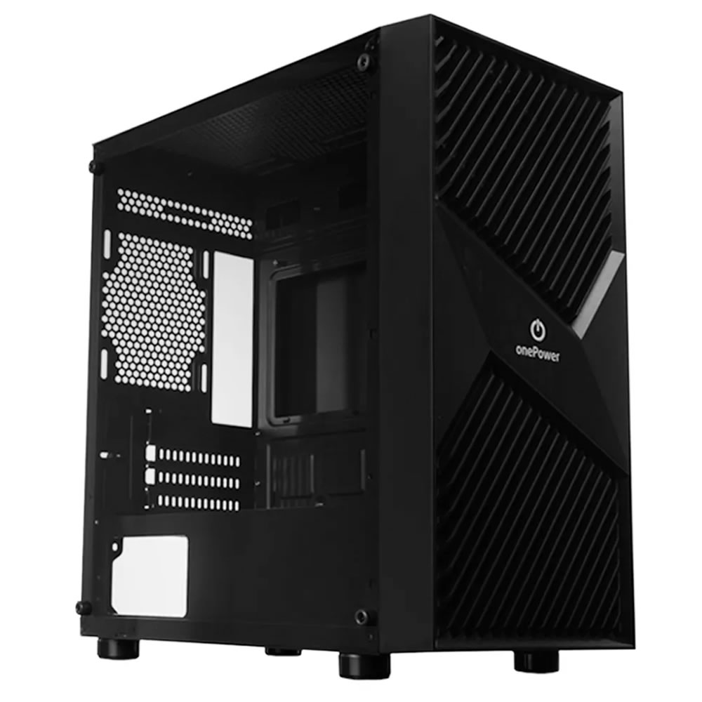 Gabinete Gamer One Power Fractal Black, Mid Tower, Lateral Em Vidro ...