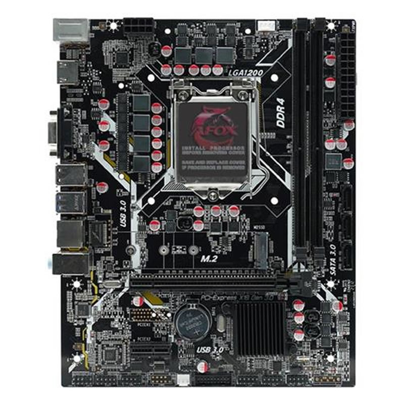 Placa Mãe AFox IH510D4-MA6-V2, Chipset H510, Intel LGA 1200, mATX, DDR4 ... Placa Mãe AFox IH510D4-MA6-V2, Chipset H510, Intel LGA 1200, mATX, DDR4 ...