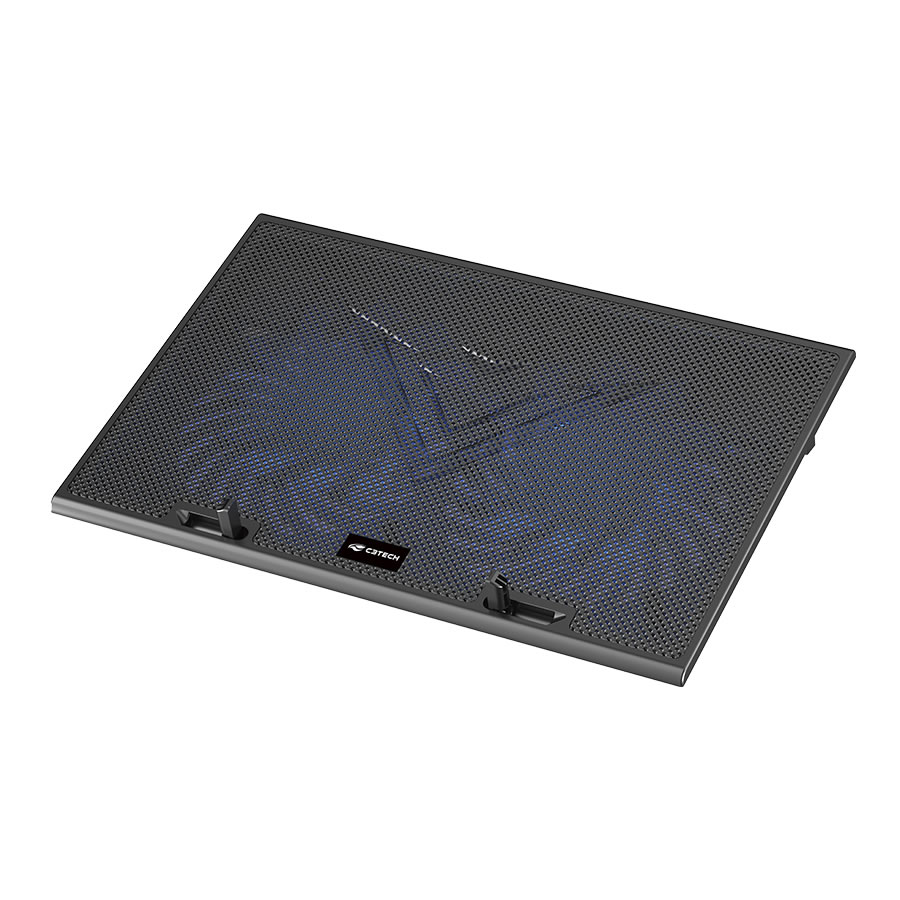 Base Para Notebook C3Tech 17,3" Com 2 Cooler, LED Azul, Preto - NBC ...
