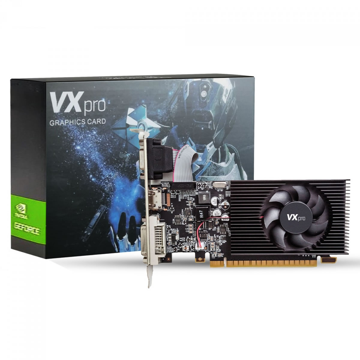 Placa de Vídeo VXpro NVIDIA GeForce GT610LP, 2GB, 64Bit, DDR3, OEM, VGA/HDMI/DVI - GT610LP-2GD3 ...