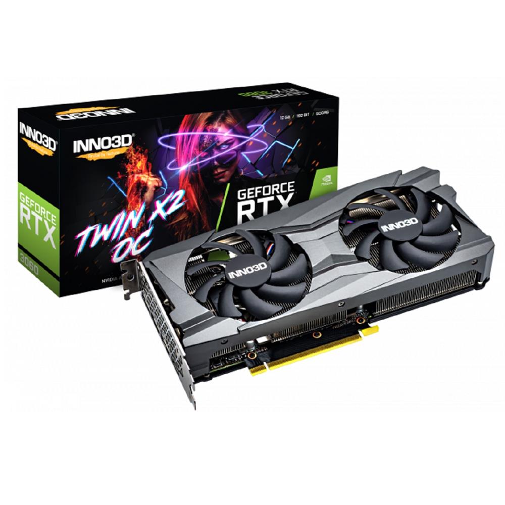 Placa de Vídeo INNO3D NVIDIA GeForce RTX 3060 TWIN X2, 12GB, GDDR6 ...