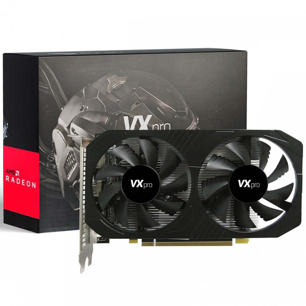 Placa De Vídeo VXPro Rx 550, AMD Radeon 4GB, GDDR5, 128Bit, DP HDMI DVI ...