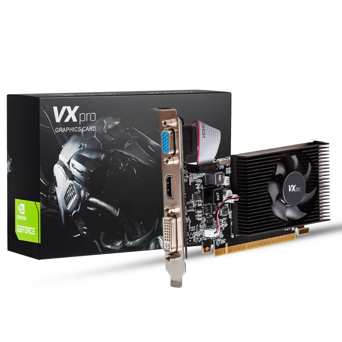 Placa de Vídeo VXPro GT740, NVIDIA GeForce 4GB, DDR3, 128 Bits, Low Profile, HDMI, DVI, VGA - VX ...