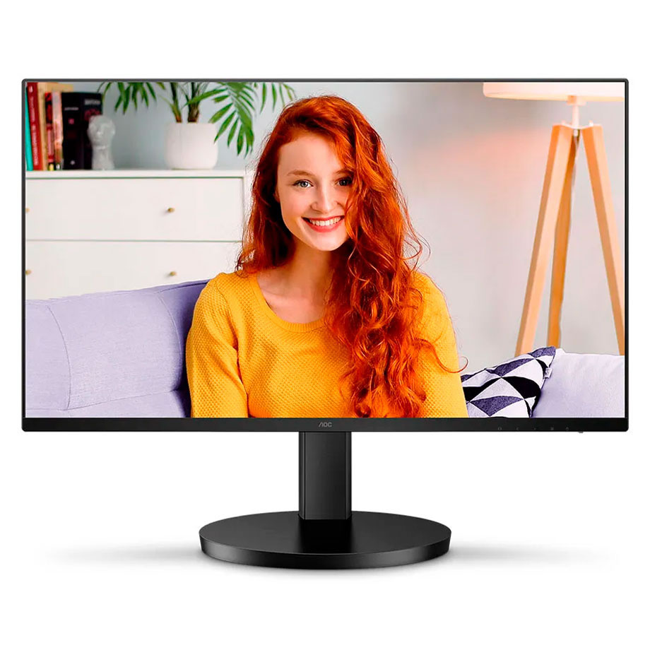 Monitor AOC 23.8" LED, Full HD, VA, 100Hz, 1ms, Altura Ajustável, VESA ...