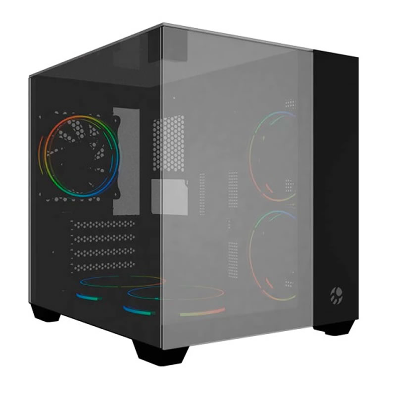 Gabinete Gamer Bluecase Vegas, mATX, Lateral Vidro, USB 3.0, Sem Fan, Sem Fonte, Preto - BG-059B ...