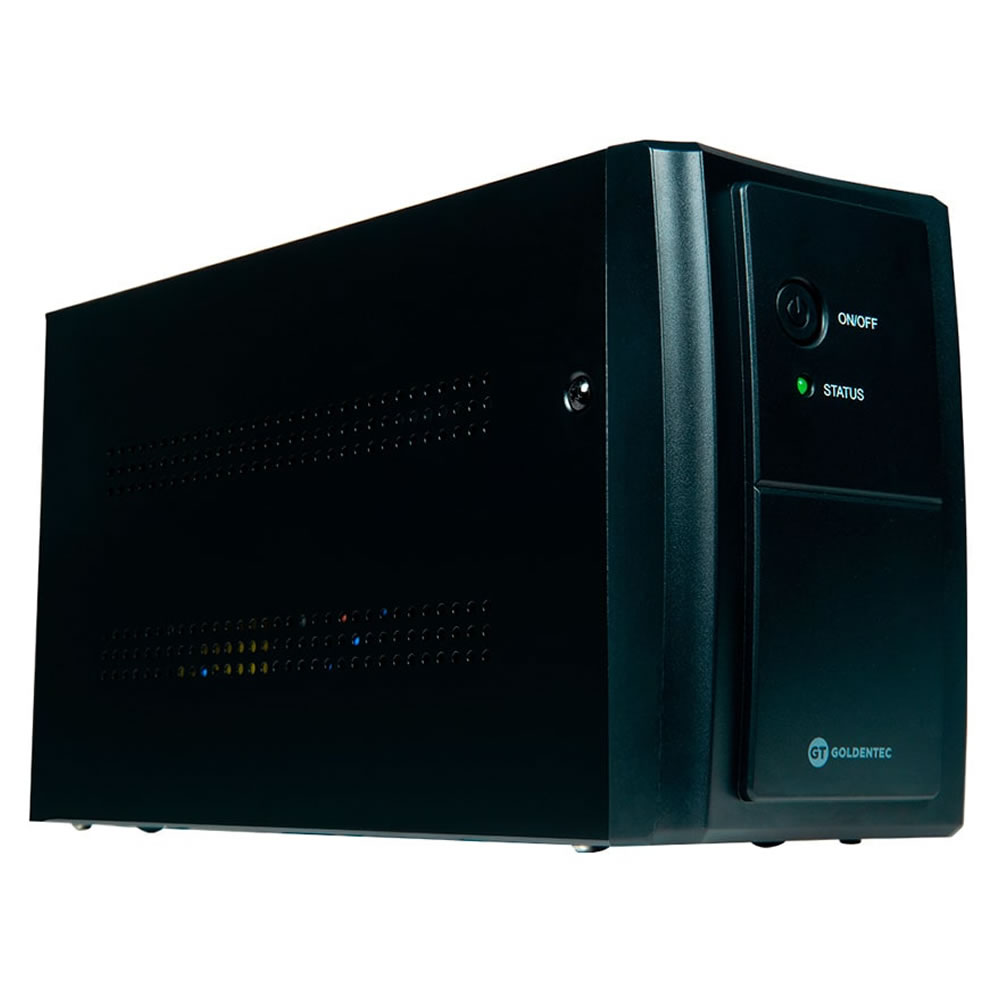 Nobreak Goldentec UPS 1200VA, Bivolt, 6 Tomadas, Saída 115V, Preto ...