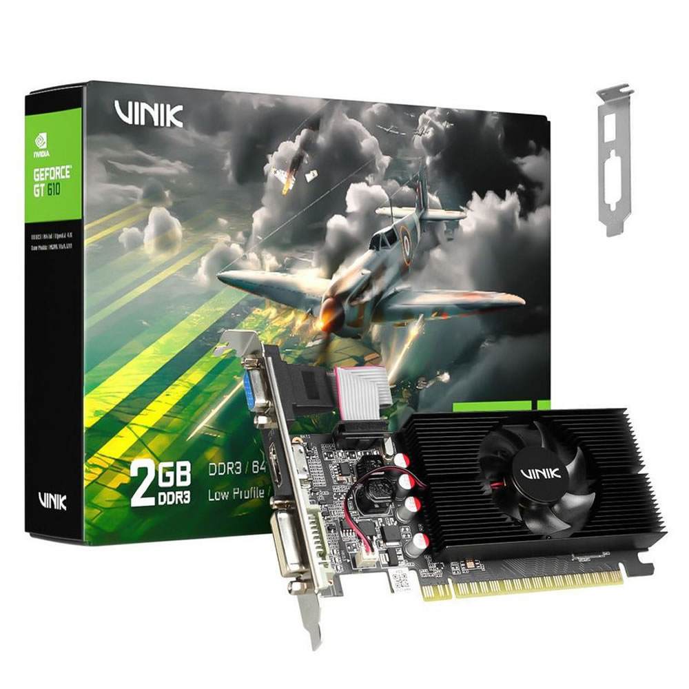 Placa De Vídeo Vinik, GeForce GT 610 1GB, GDDR3, 64 Bits, HDMI, VGA ...