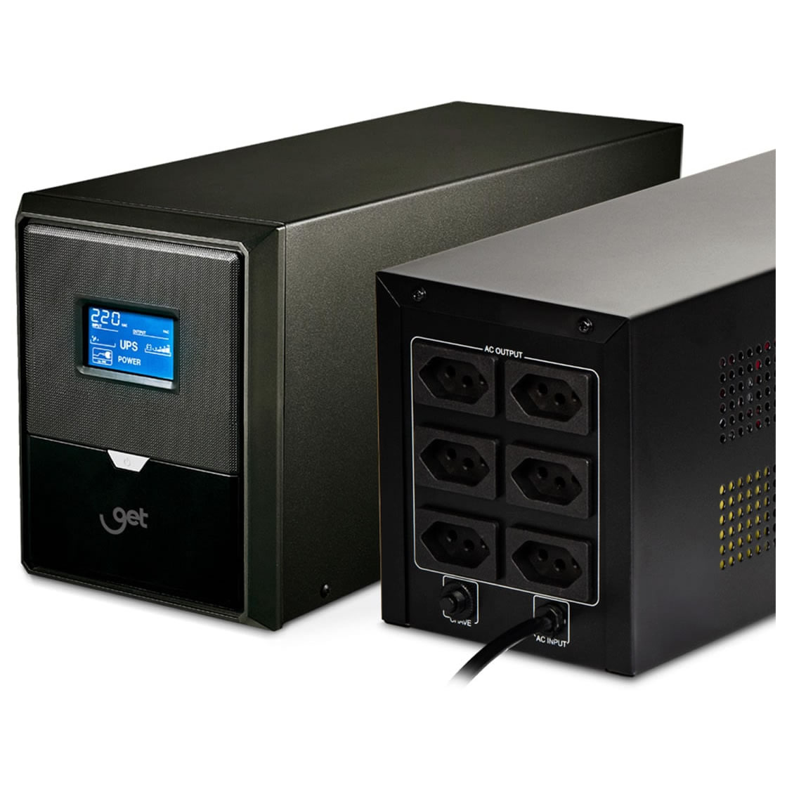 Nobreak Get UPS 2000VA, Bivolt, 6 Tomadas, Saída 115V, Preto - 71915 ...